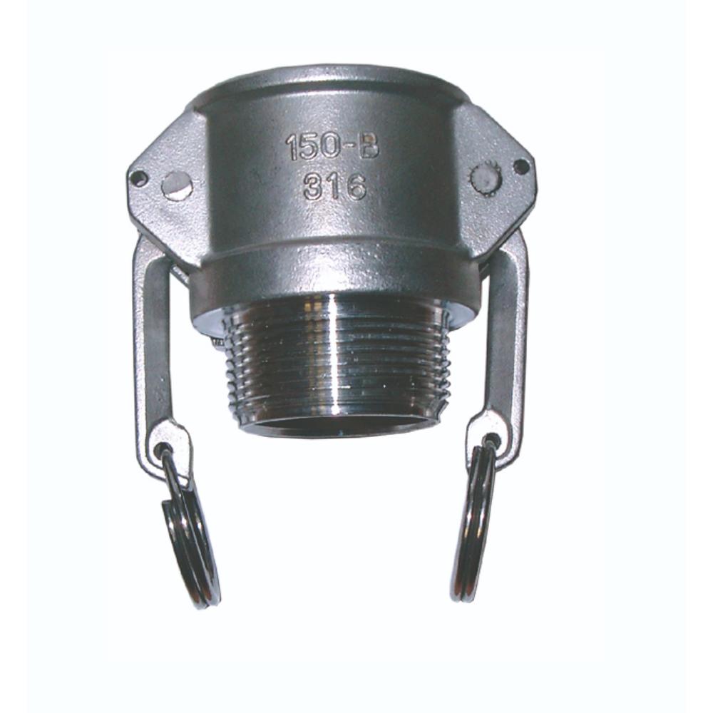 Stainless Steel Type B Camlock x BSPT Male – Century Hose & Couplings Ltd