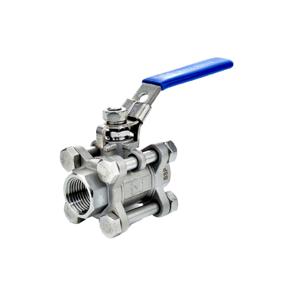 Economical 3 Piece Manual Stainless Steel Ball Valve – Century Hose ...