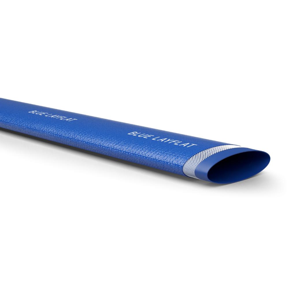 Blue 4 Bar PVC Layflat Discharge Hose – Century Hose & Couplings Ltd