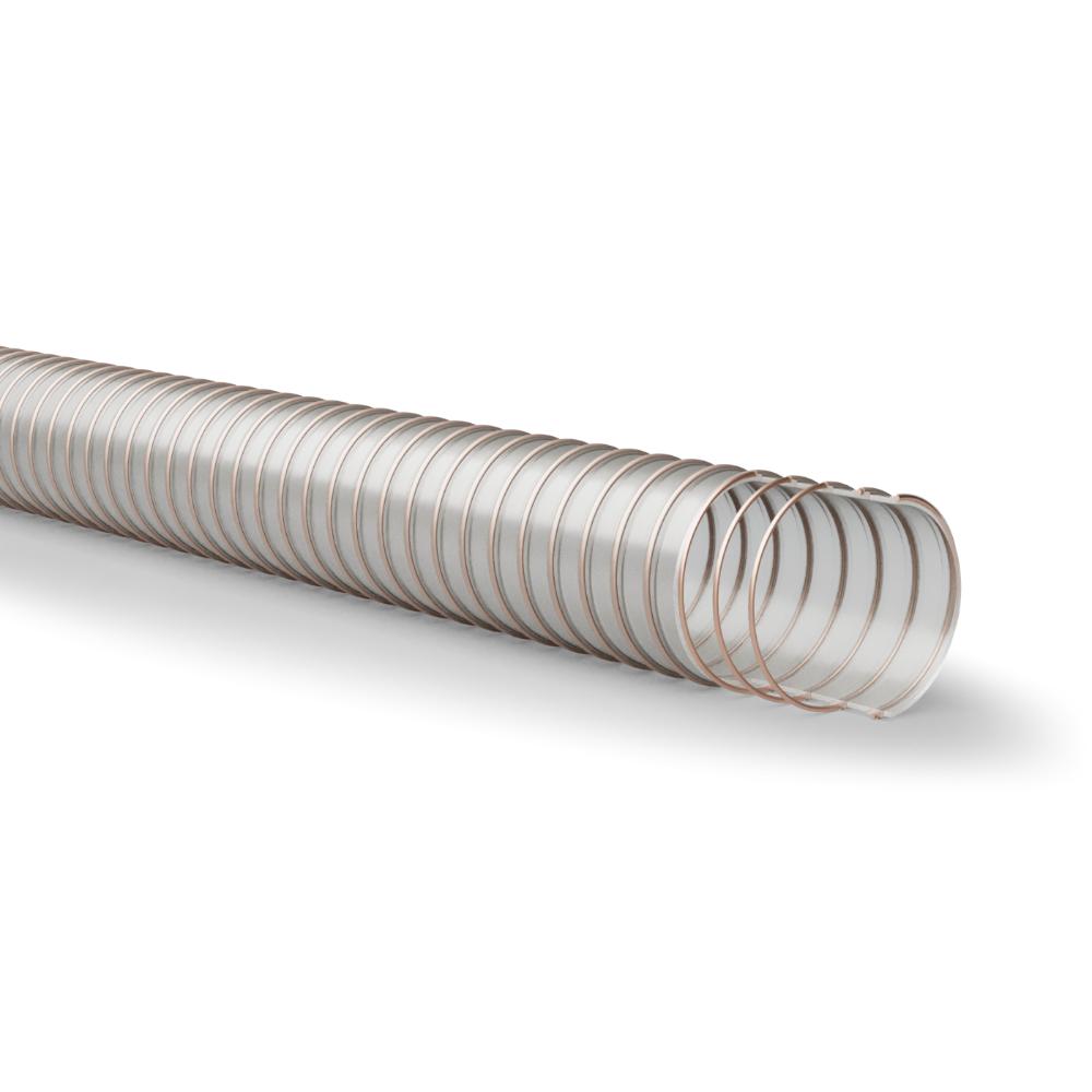 Pureflex Medium Clear Medium Duty Polyurethane Ducting 0.7mm Wall Century Hose Couplings Ltd