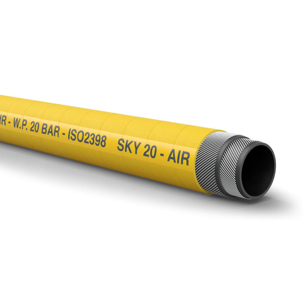 Yellow 20bar Mandrel Built Air Hose EN2398 – Century Hose & Couplings Ltd